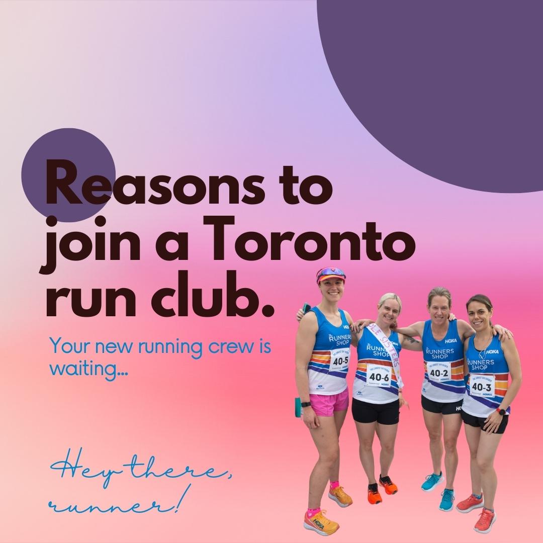 Join a Toronto run club | The Runners Shop Toronto